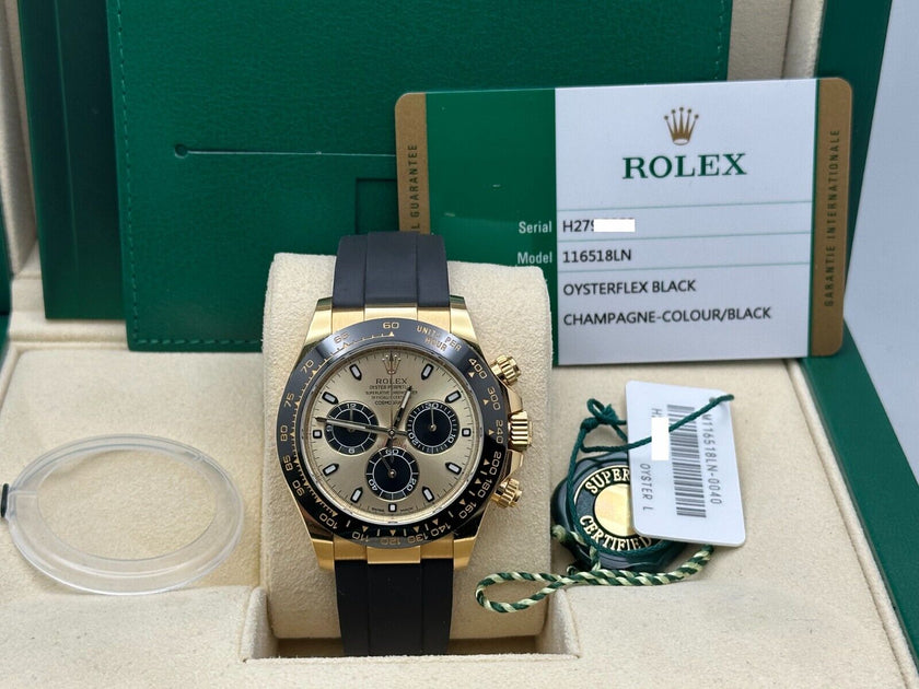 Rolex Daytona Pikachu Dial 116518LN Black Ceramic 18K Yellow Gold Box