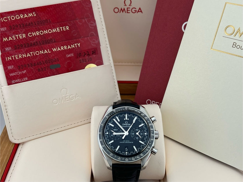 Omega Speedmaster Racing 329.33.44.51.01.001 44mm Black Dial Box Paper